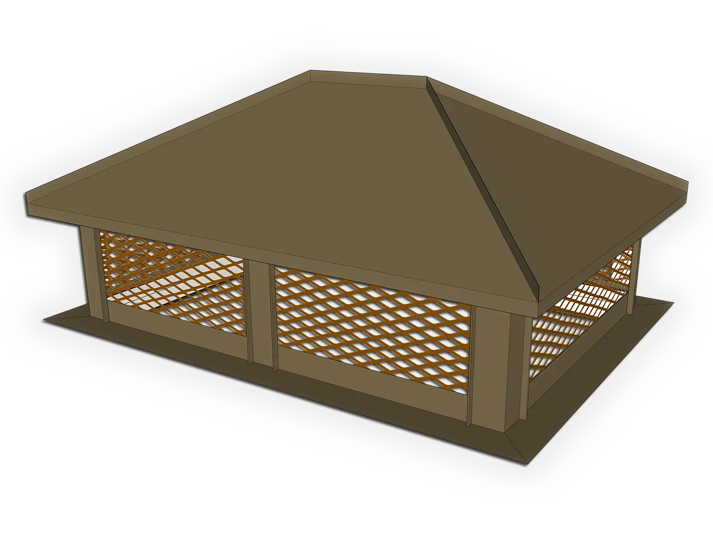 Hip and Ridge Chimney Cap